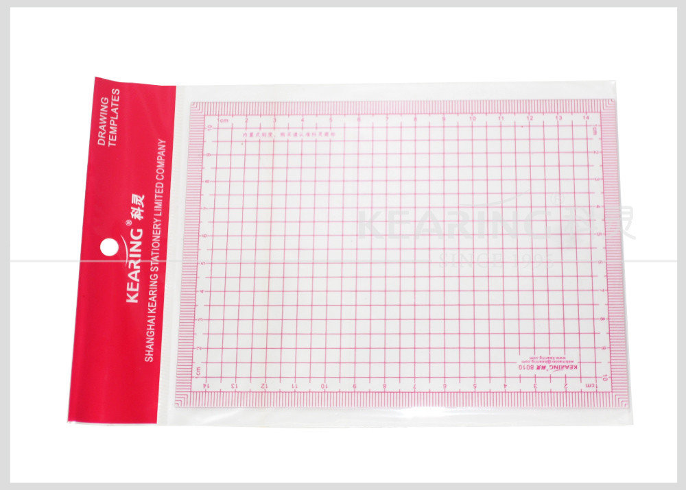 Kearing Flexible Square Quilting Pattern Making Ruler 15 * 11 cm with Grids for Fashion Design