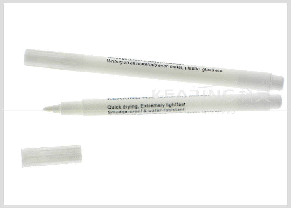 Industry Special Marker Quick Dry Marking Wet Erase Pen White Color Permanent Marking On Metal
