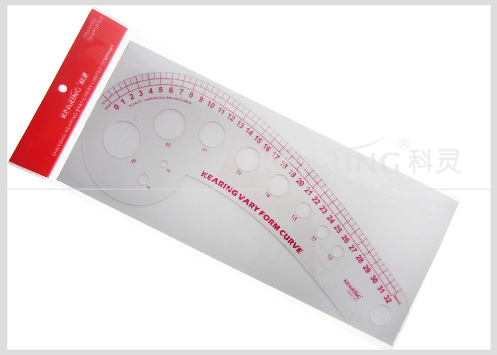 Flexible Plastic 32cm Metric Vary Form Sewing Curved Ruler For Fashion Design