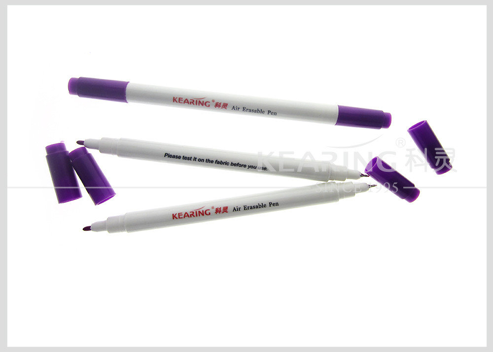 Environmental Kearing Violet Erasable Fabric Marker With Dual Tips 1.0MM & 0.5MM