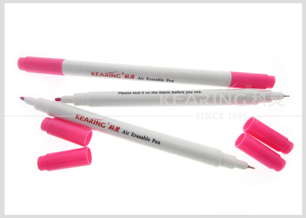 Fiber / Metal Tip Temporary Erasable Markers Pens , Kearing Pink Air Erasable Pen