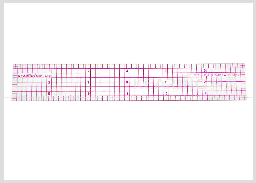 6 Inch Straight Plastic Garment Ruler ,  Pattern Making Fashion Design Rulers