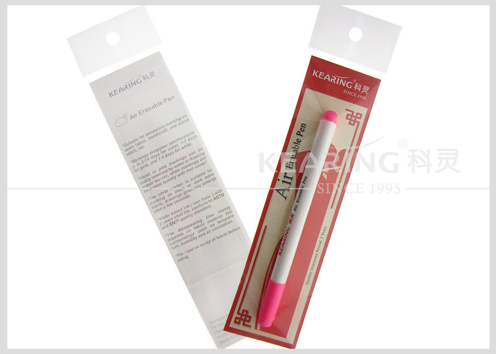 Pink Fiber Tip Fabric Air Erasable Markers , 24 Hours Disappearing Ink Marker