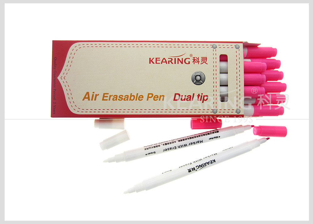 Pink Auto Vanishing Fiber Tip Air Erasable Markers For Tailors 15.8 * 1 cm