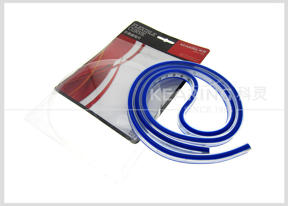Flexible curves for drawing Holding its shape and can easily be adjusted
