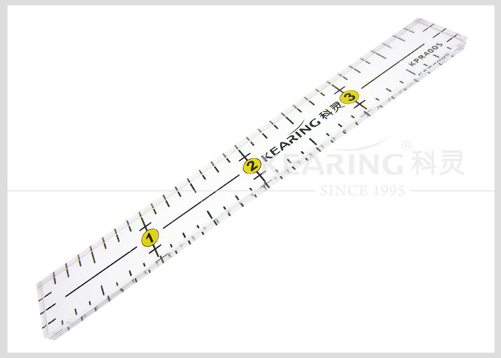 Small Rigid Acrylic Clear Plastic Quilting Templates And Rulers 4'' * 0.5