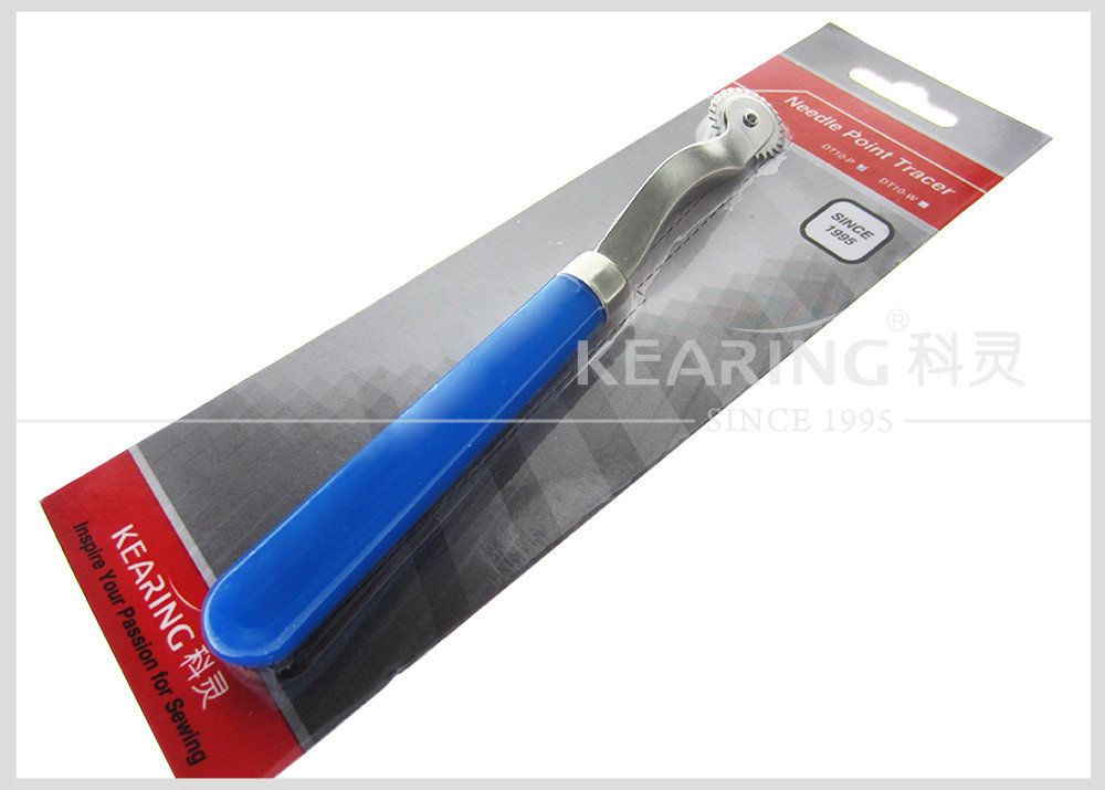 DT10-P Kearing Colorful Plastic Handle Dentate Tracer Sew Supplies Chalk Line Tracing