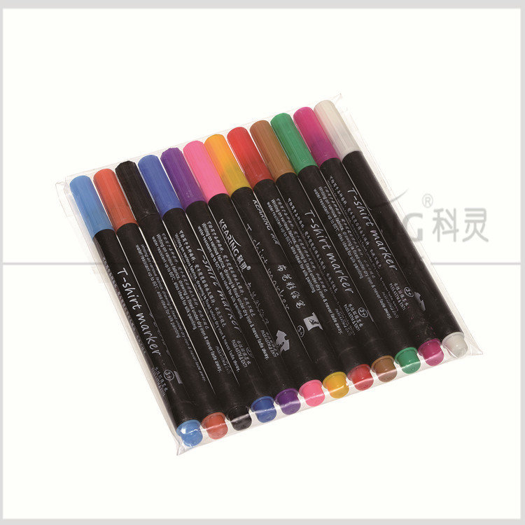Colorful Non-Toxic Fabric Paints And Pens For Creating On Shoes / Hats / T Shirts With 2.0mm Fiber Tip #FM20