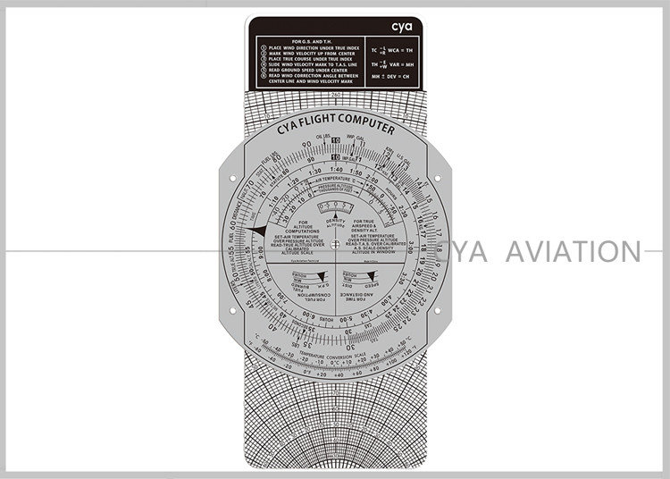 Plastic Aviation Flight Computer Wheel E6B Plotter with Cardboard for Classroom Pilot Students Cya Brand