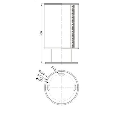 China high technology Faa Aluminium base Flash High Intensity aircraft warning signal light for building