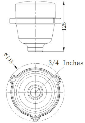 FAA red steady on Ac power aviation obstructio light for tower building