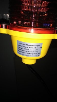 China high quality FAA L810 over-current protection function LED obstruction warning lights for towers crane