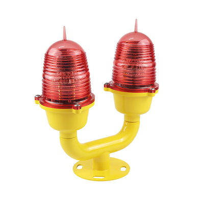 Latest technology DC12V one flash one backup dual head L810 Aviation obstacle Led lamps for windfarm Chimney