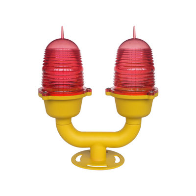 Latest technology DC12V one flash one backup dual head L810 Aviation obstacle Led lamps for windfarm Chimney