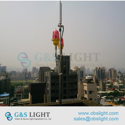 Classical design long service life over-current protection function obstruction red Led lights for towers crane