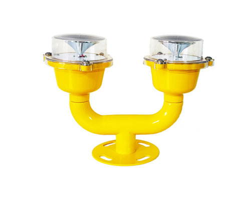 Enviroment friendly IP68 Optional working mode double light Led aviation signal lamps for chimney towers