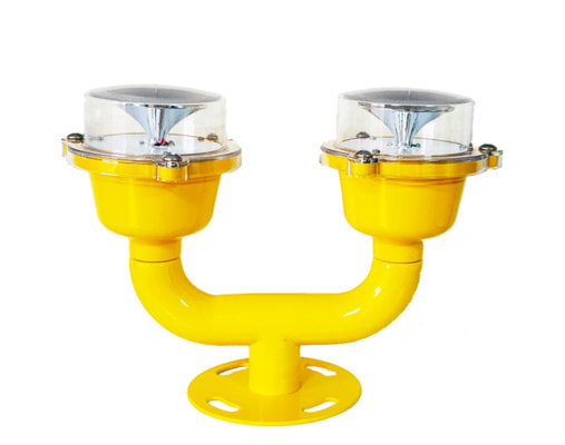 Enviroment friendly IP68 Optional working mode double light Led aviation signal lamps for chimney towers