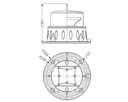 Hot sale relect structure PC lampshade Type A white flash mediun intensity aviation signal lamp for c