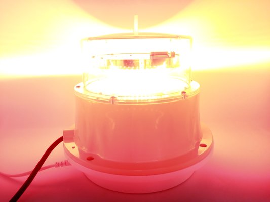 High efficiency Red flash at night Type B mediun intensity obstruction signal lighting for building chimney