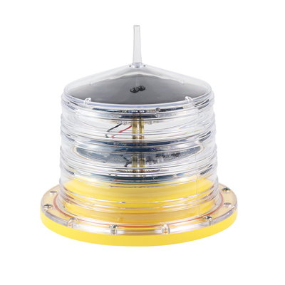 professional technology Type A 10CD red steady on Solar Low Intensity Aviation warning Light for Towers
