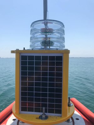China factory GPS sync monitoring via app solar Led marine buoy navigation light for  oilfield waterway