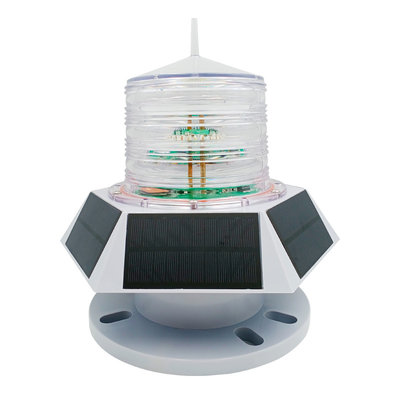 Latest model self contained IALA 350 light flash code solar marine buoy light for offshore windfarm n