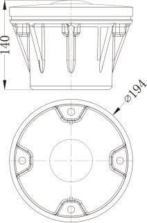 Manufactured in China Green TLOF helipad LED boundary lights for heliport