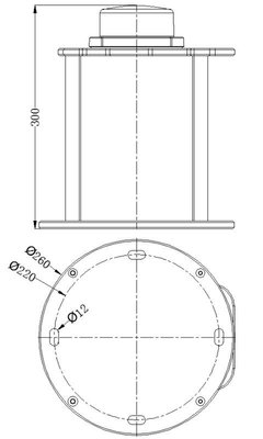 Marine grade material long service life solar powered marine guiding lantern for boat vessel ship waterway