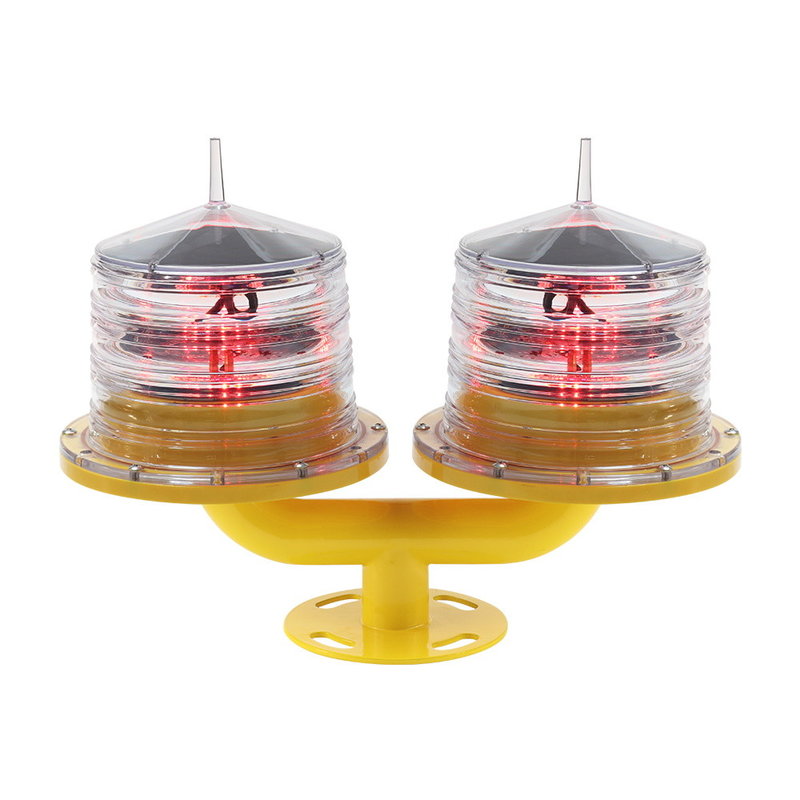 Easy and simple to handle corrosion resistance 32cd solar powered low intensity obstructionlights for chimney towers