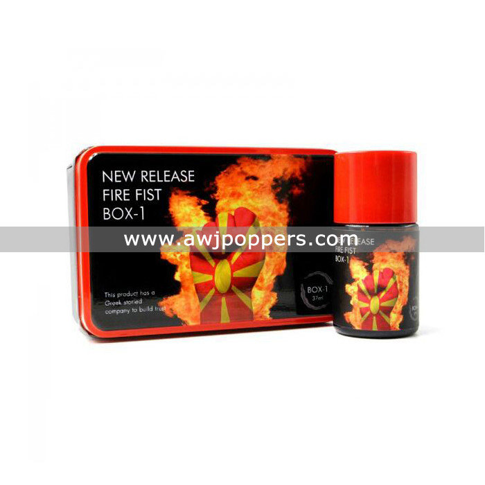 AWJpoppers Wholesale 37ML Iron Box Fire Fist Box-1 Poppers Strong Poppers for Gay
