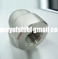 stainless ASTM A182 F304L threaded elbow