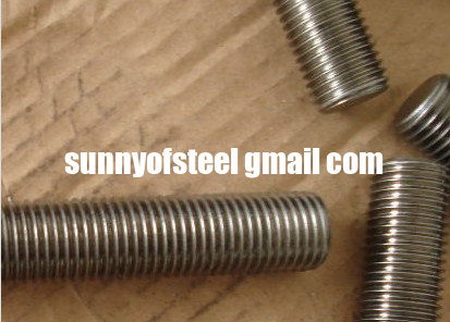 stainless SS310 gasket threaded rod screw