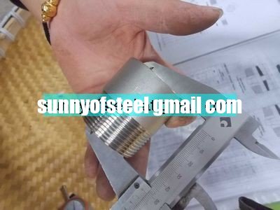 Hastelloy B2/UNS N10665/2.4617 coupling plug bushing swage nipple reducing insert union  