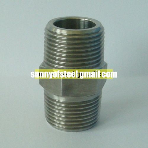 stainless 316 316L 316TI forged socket threaded plug nipple boss union insert