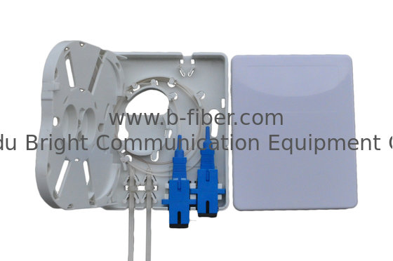 2 ports Mini fiber optic terminal box indoors