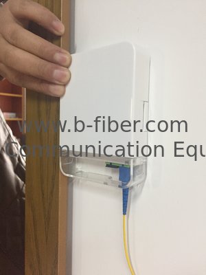 2 ports Mini wall mount fiber optic terminal box FTTH BOX fiber outlet 2SC ABS indoor