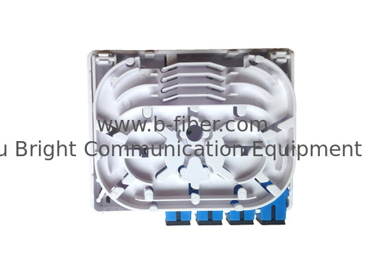 4 ports Mini wall mount fiber optic terminal box FTTH box fiber outlet faceplate 4 ports indoor