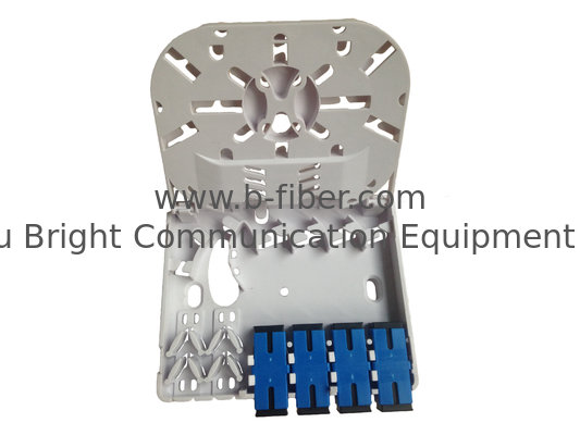 4 ports Mini wall mount fiber optic terminal box FTTH box fiber outlet faceplate 4 ports indoor
