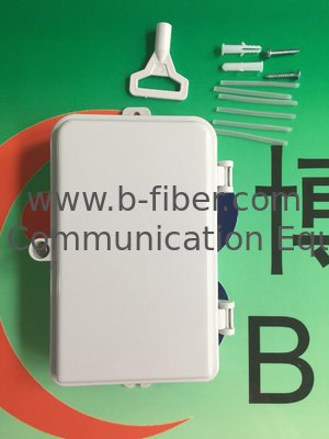 6 ports Mini wall mount fiber optic terminal box FTTH box fiber outlet faceplate 6 ports indoor