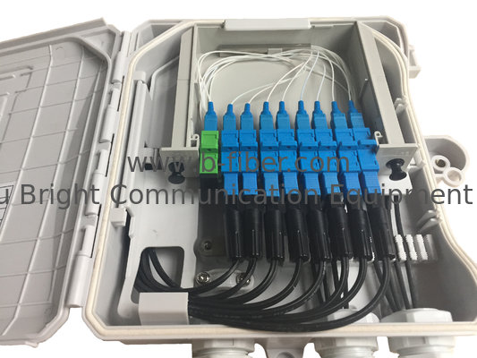 8 ports wall mount fiber optic terminal box FTTH box fiberdistribution box 8 ports indoor/outdoor