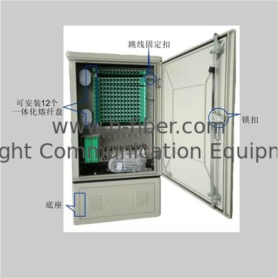 144 cores fiber optic interconnect cabinet street fiber cabinet/ SMC fiber optic interconnect cabinet 144 cores