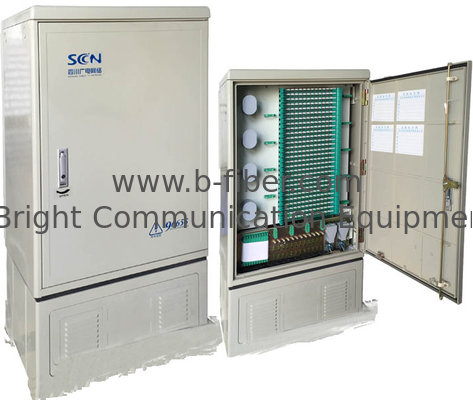 288 cores fiber optic interconnect cabinet street fiber cabinet/ SMC fiber optic interconnect cabinet 288 cores