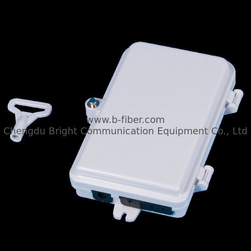 4 ports wall mount fiber optic terminal box FTTH box fiber outlet faceplate 4 ports indoor/outdoor IP65