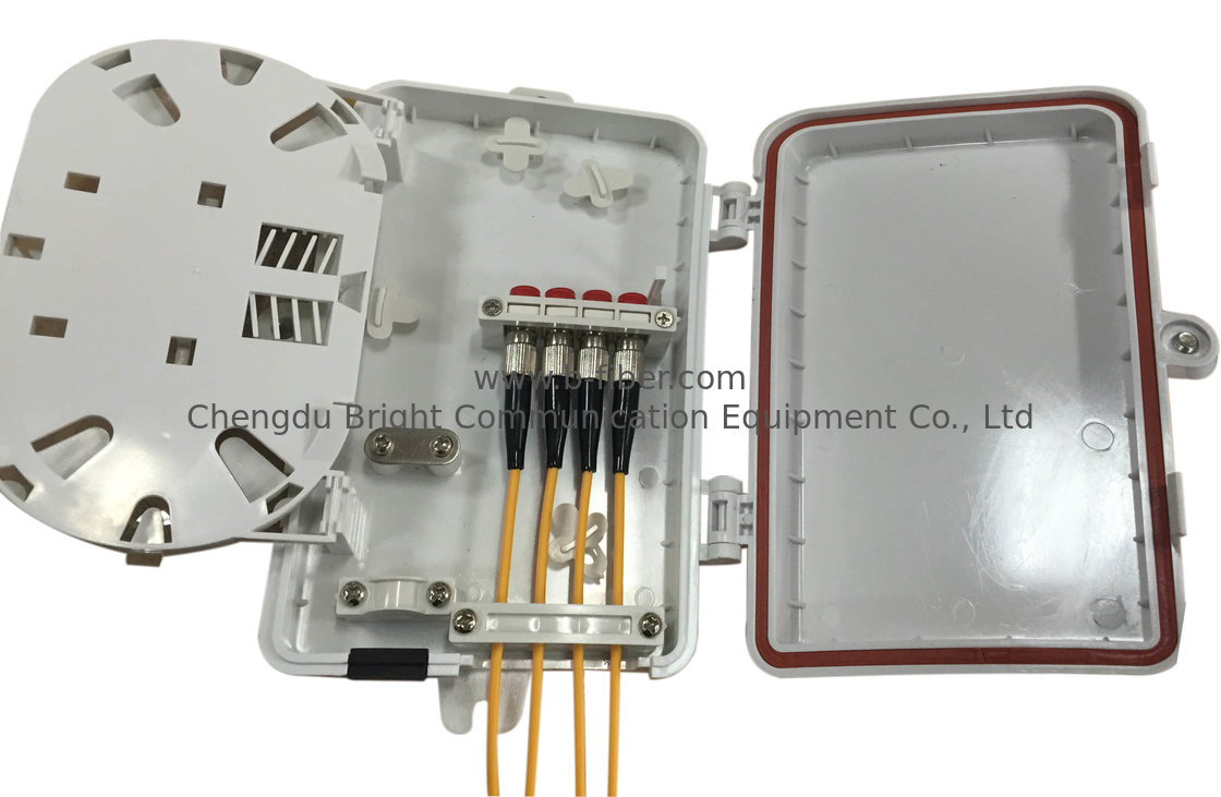 4 ports wall mount fiber optic terminal box FTTH box fiber outlet faceplate 4 ports indoor/outdoor IP65