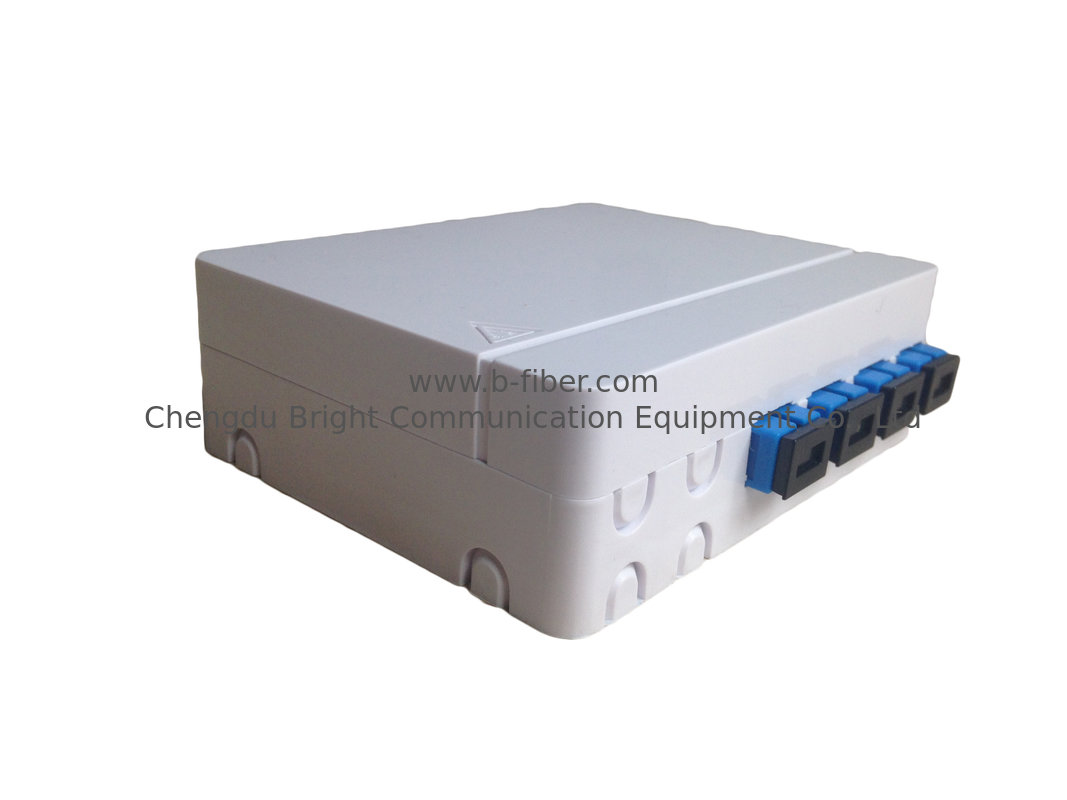 4 ports Mini wall mount fiber optic terminal box FTTH box fiber outlet faceplate 4 ports indoor