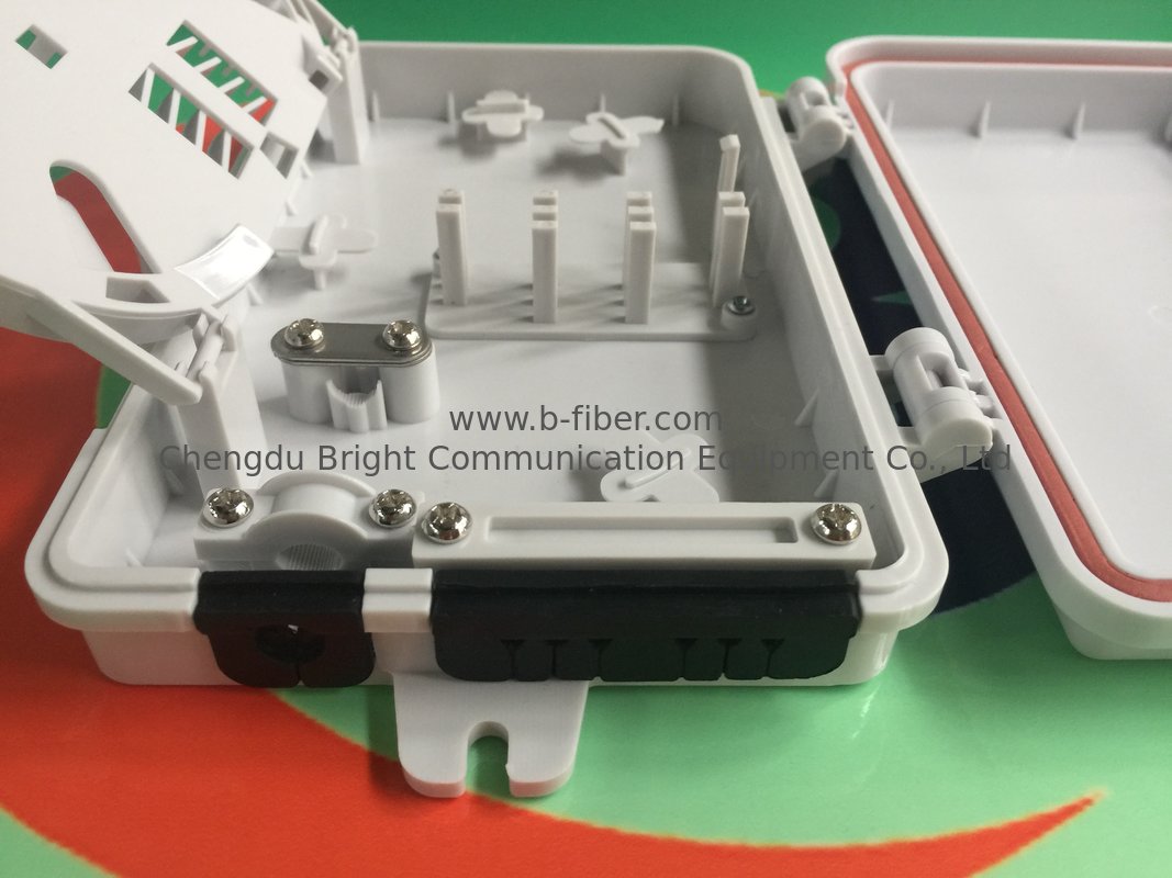 6 ports Mini wall mount fiber optic terminal box FTTH box fiber outlet faceplate 6 ports indoor
