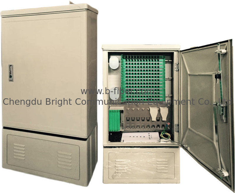 144 cores fiber optic interconnect cabinet street fiber cabinet/ SMC fiber optic interconnect cabinet 144 cores