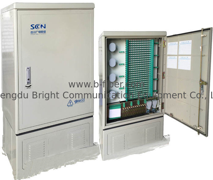 288 cores fiber optic interconnect cabinet street fiber cabinet/ SMC fiber optic interconnect cabinet 288 cores