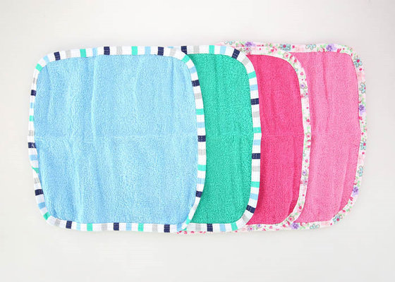 4pk Woven Washcloth 9x9" 300GSM 100% Cotton Quick Suction Sweat