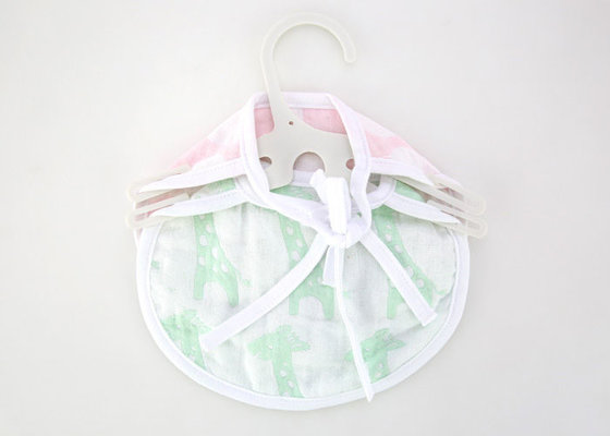 2pk Jacquard Infant Baby Feeding Bibs / Toddler Drool Bibs Healthy And Safe
